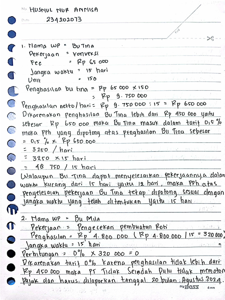 Tugas PPH OP_Husnul Nur Annisa_234202073_4C | PDF