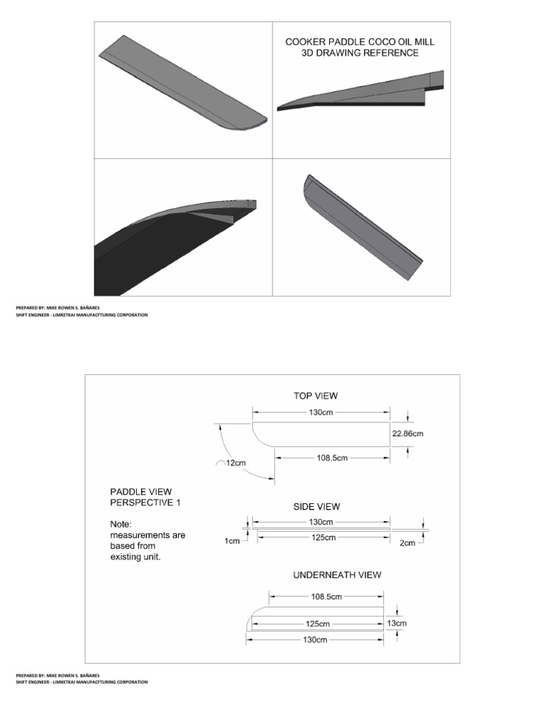 Paddle Drawing Reference | PDF