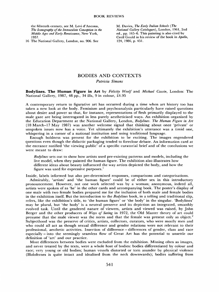 Bodies and Contexts Exhibition Review 19 | PDF | Nudity | Jesus