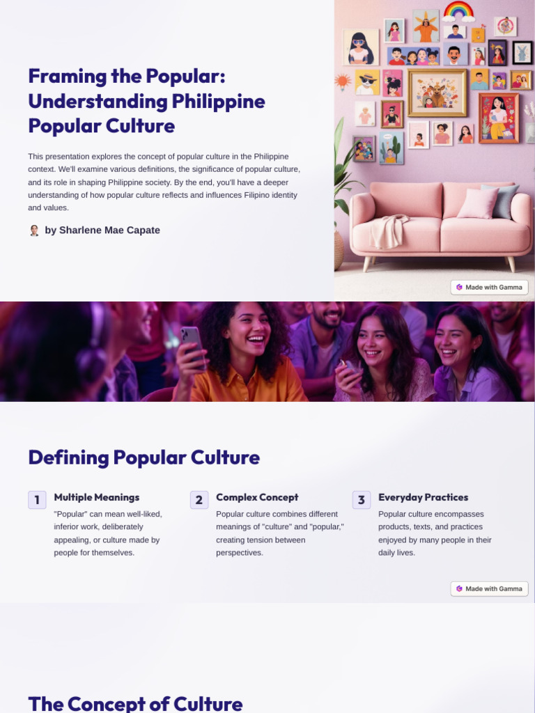 Framing The Popular Understanding Philippine Popular Culture | PDF ...