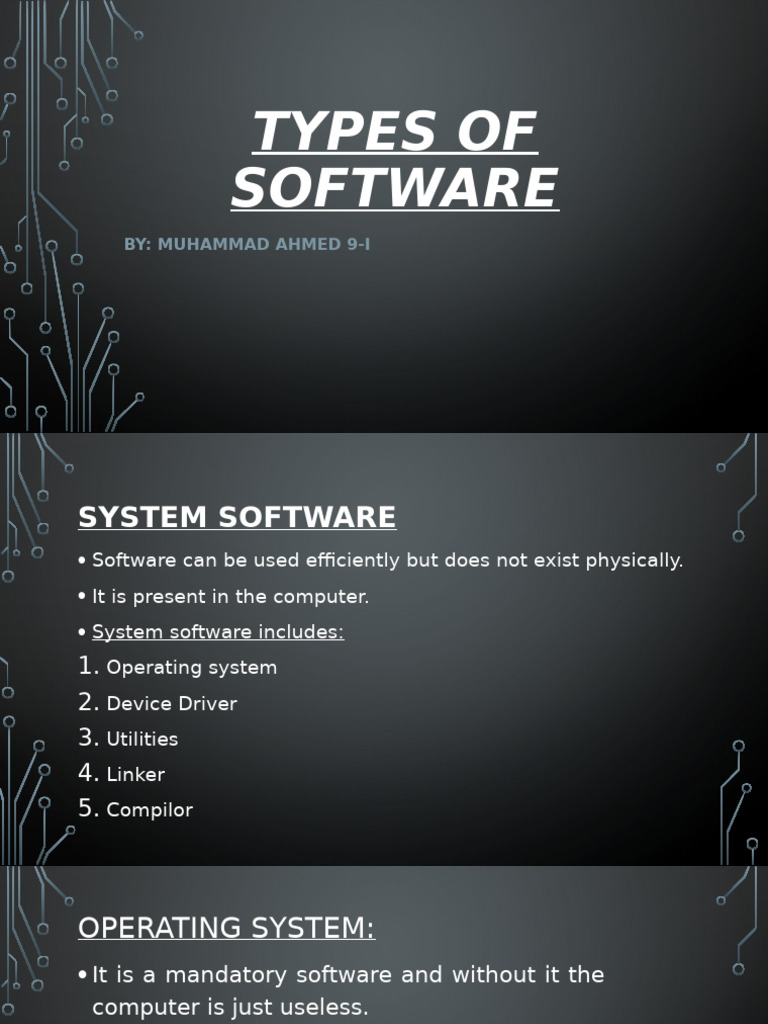 Types of Software Computer Science Marked Work | PDF