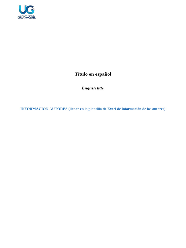 Plantilla RevistaUG 2024 (Envío) OTH | PDF | Citación