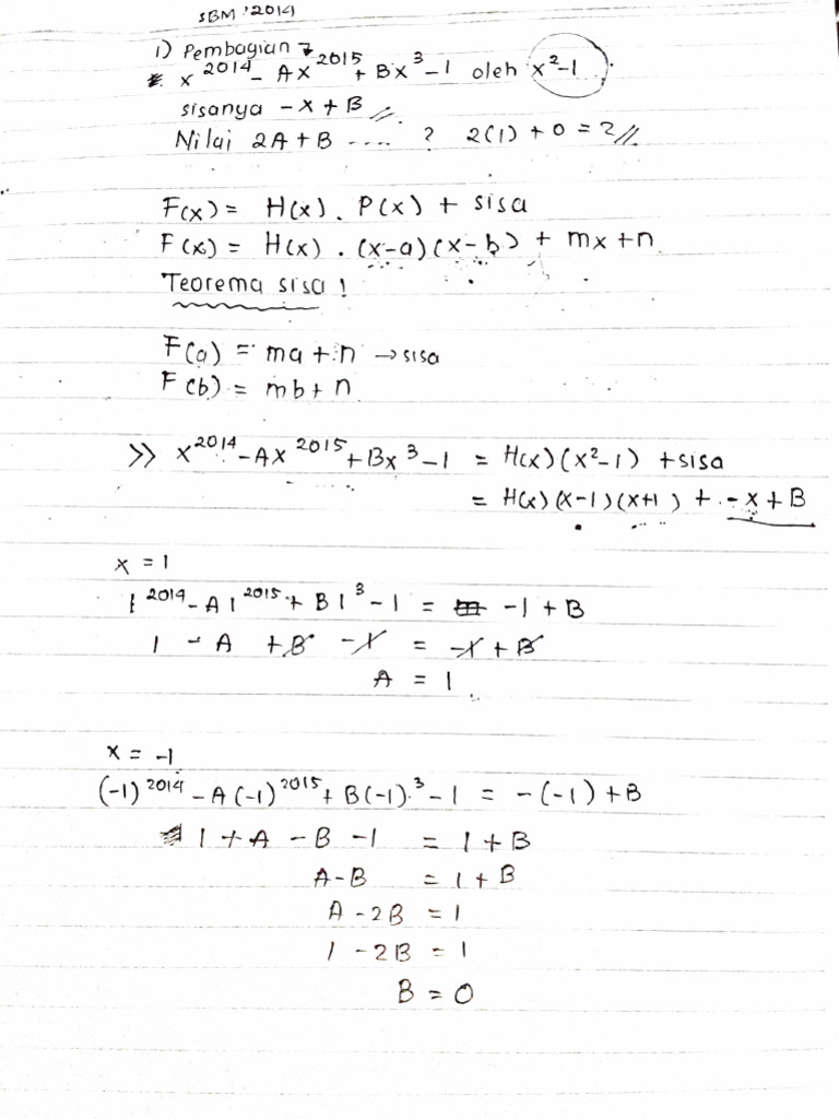 Latihan Soal Polinom | PDF