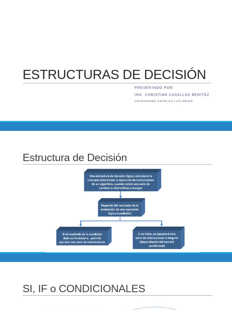 5.estructuras de Decision - If | PDF
