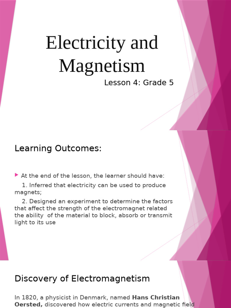 Electricity and Magnetism 1 | PDF | Magnetism | Electricity