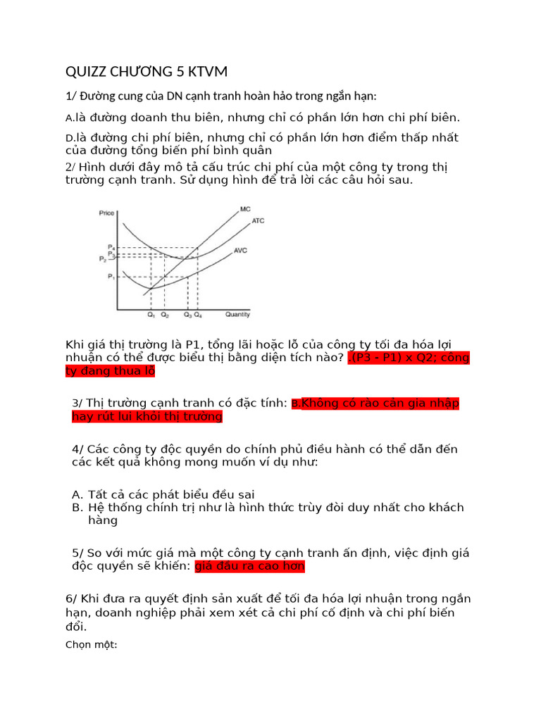 Quizz Chương 5 KTVM | PDF