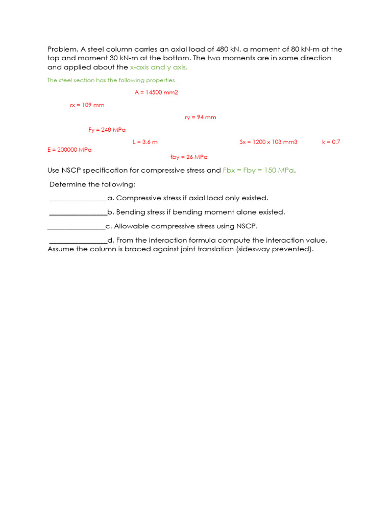 New Problem Steel Solve | PDF