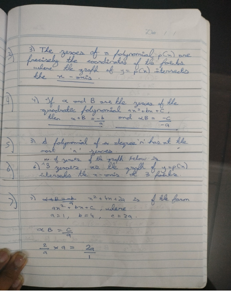 Maths Test Polynomials Pdf 6782
