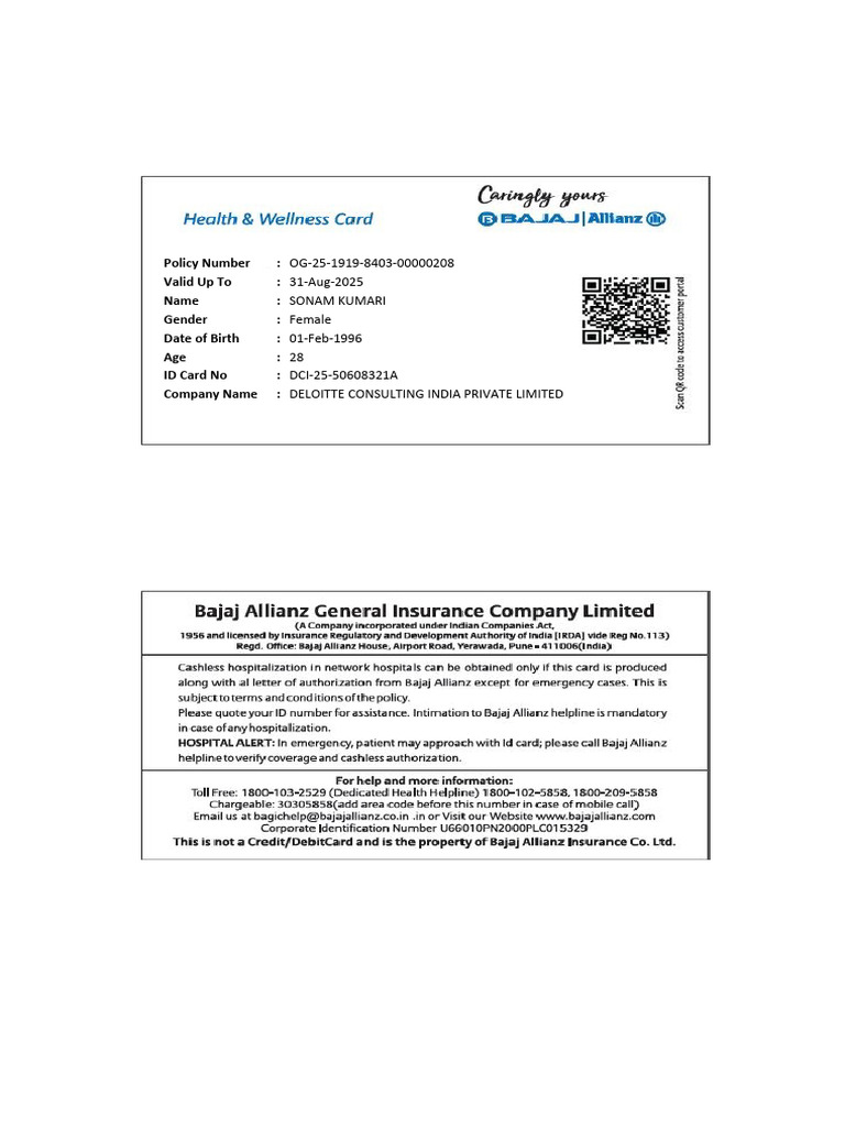 Sonam E Card | PDF