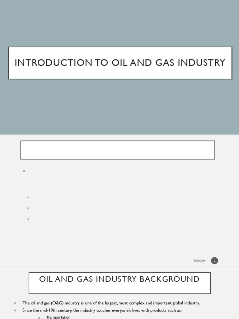 Introduction to Oil and Gas Industry_Jenan | PDF | Oil Refinery | Petroleum