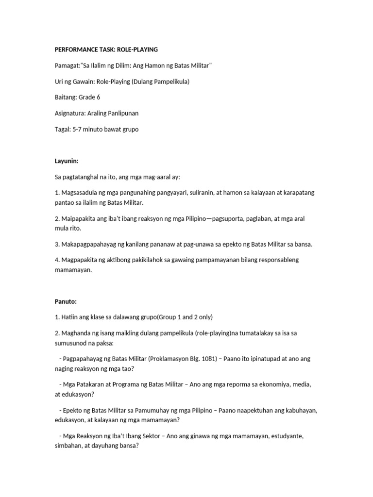 Q4 Peta Grade 6 | PDF