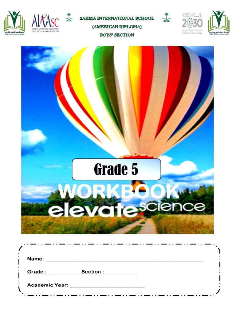 Grade 5 Elevate Science Workbook | PDF | Planets | Solar System