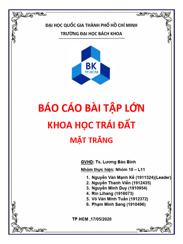 L11 Nhóm 10 Bài Báo Cáo BTL KHTĐ 3 | PDF