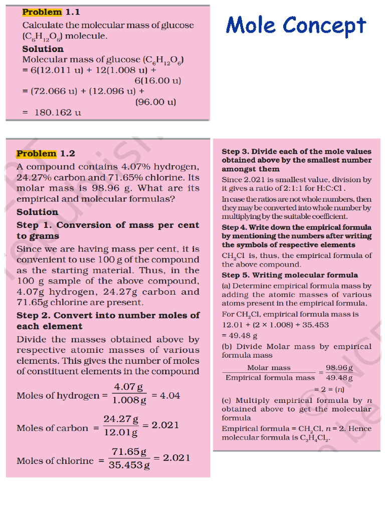 Solved Examples 11th Pdf
