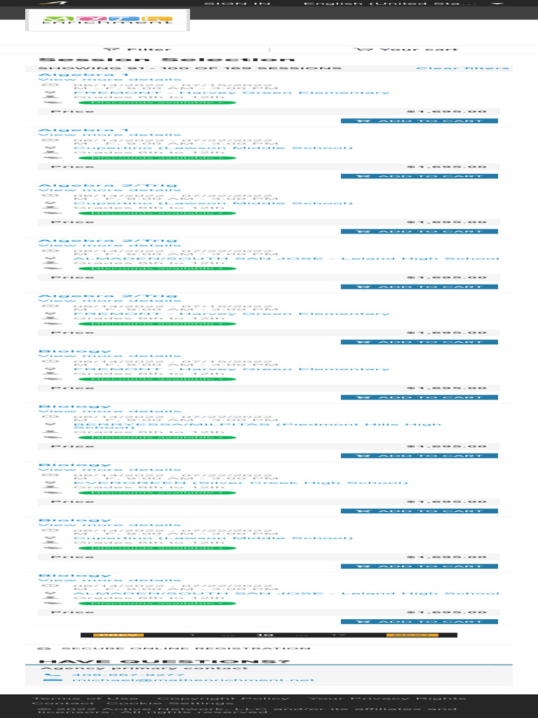 ACTIVE Math Enrichment Summer | PDF | Schools | San Jose