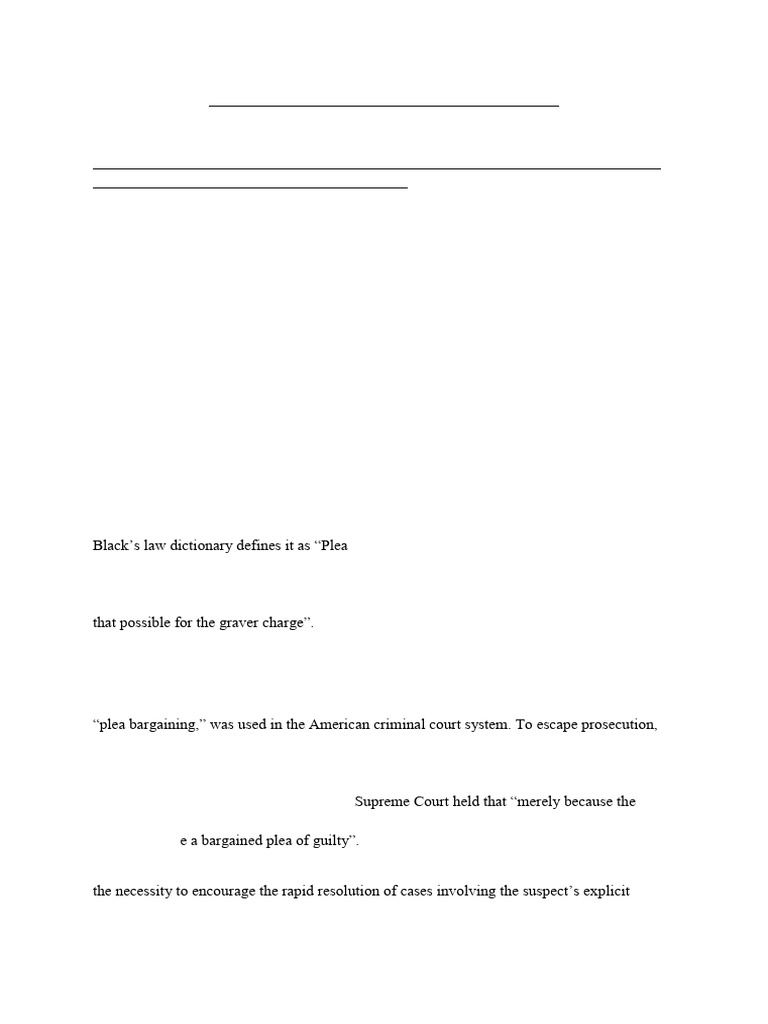 Presentation On Plea Bargaining | PDF | Plea Bargain | Plea