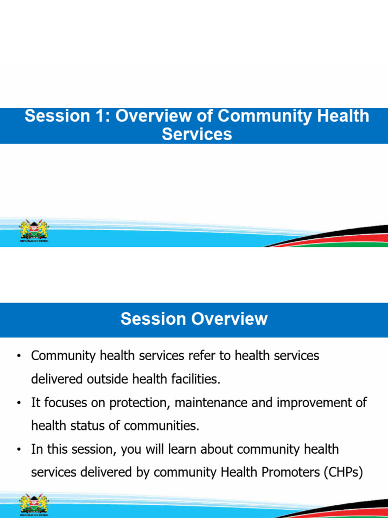 eCHIS Overview of Community Health Services | PDF | Family Planning | Public Health