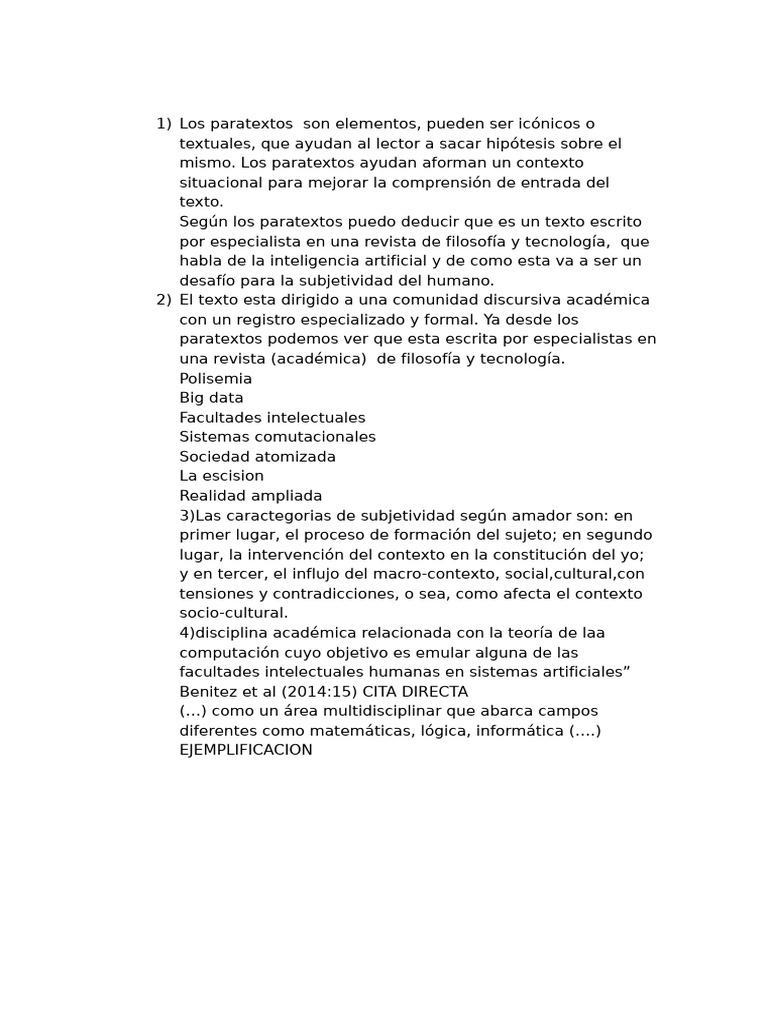 Los Paratextos Son Elementos | PDF