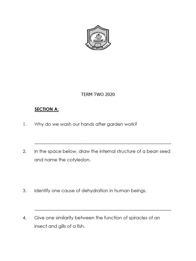 P. 7 Science Hillside Mock Set 2 | PDF