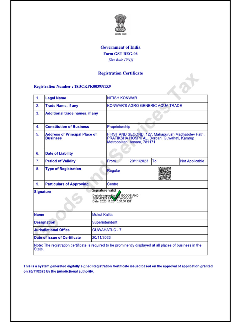 nitish konwar gst | PDF