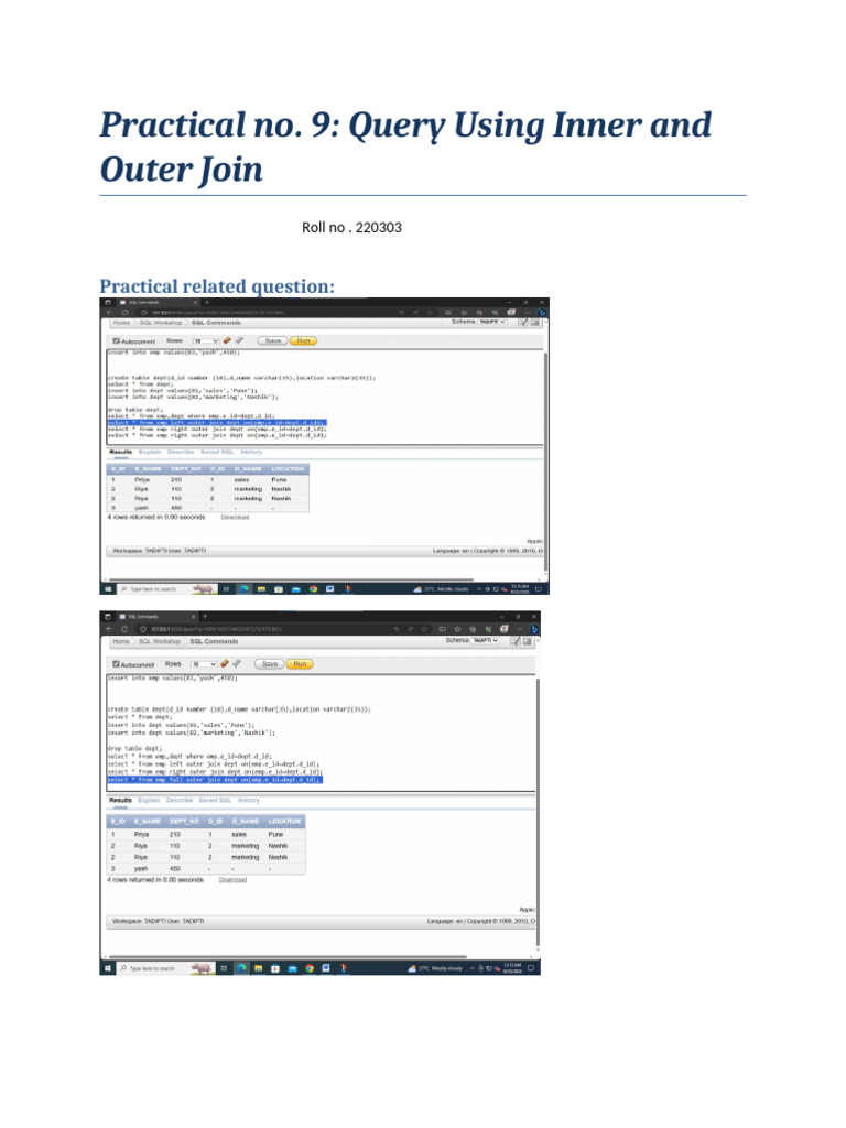 Practical 9.docx Dms | PDF