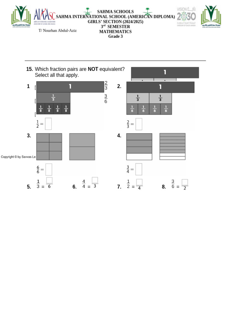 L13-1 Model Fractions. | PDF