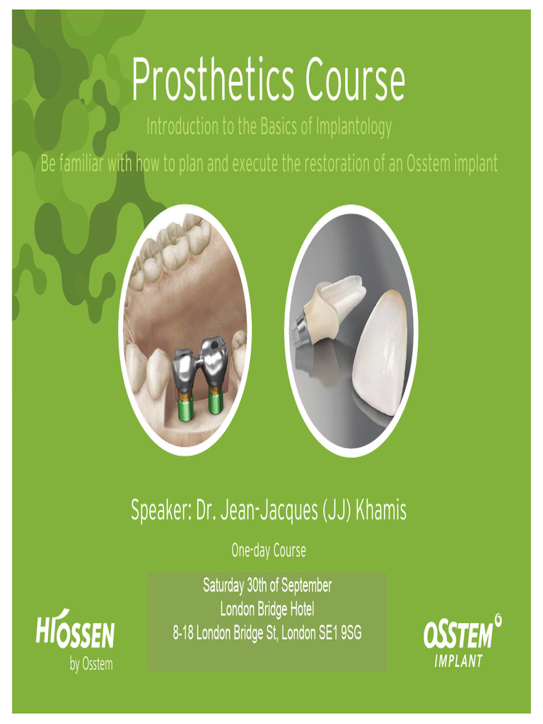 Implant restorative ostem | PDF | Dental Implant | Prosthodontics