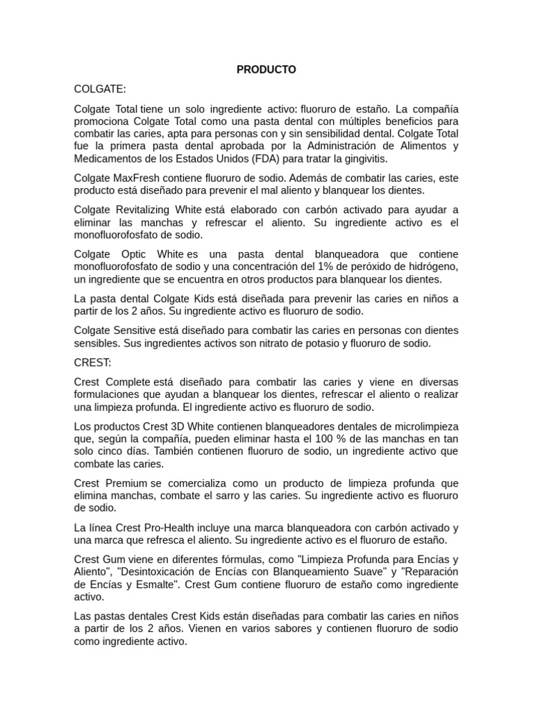 Colgate Vs Crest | PDF