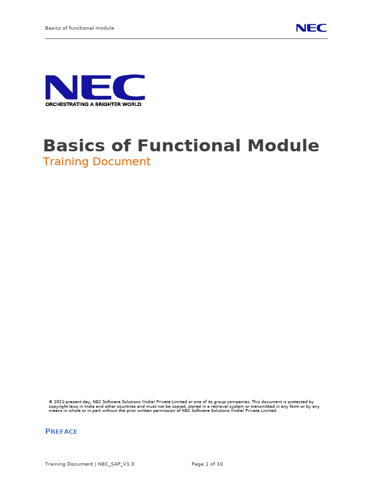 Basics of Functional Modules | PDF | Business