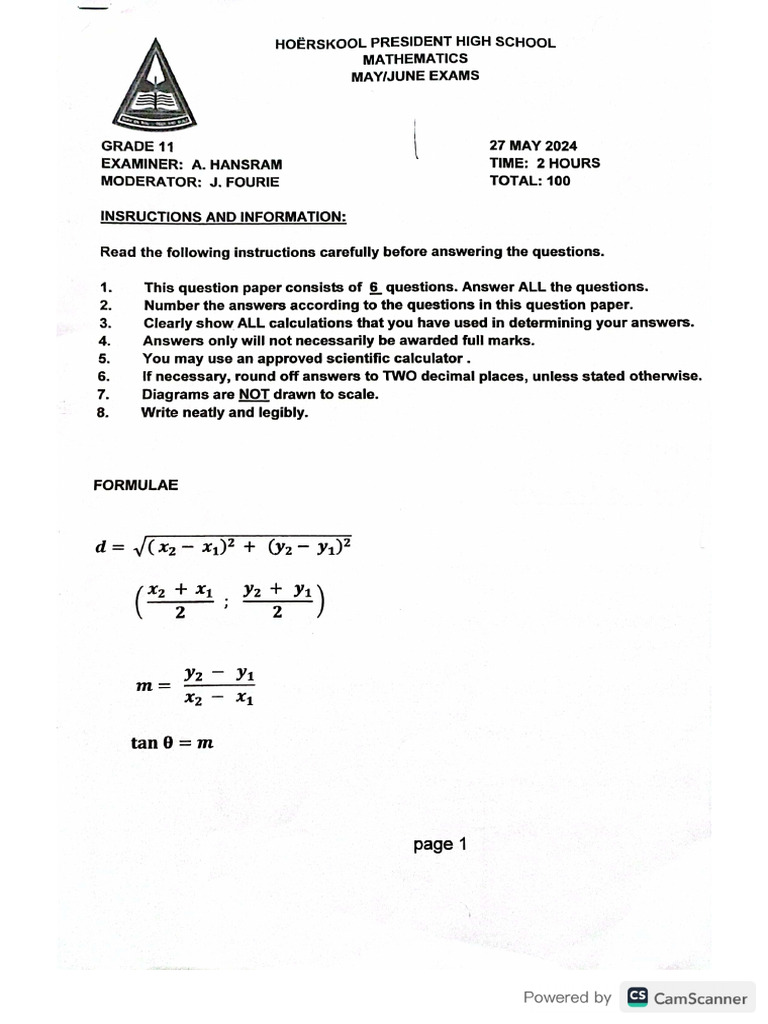 June p2 Quest Paper | PDF