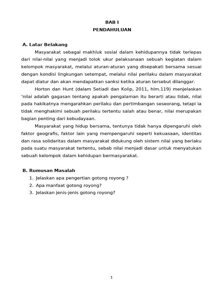Gotong Royong | PDF