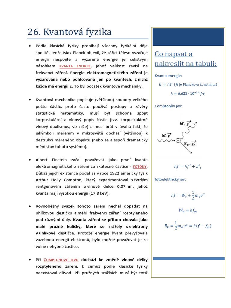 26 Kvantova Fyzika | PDF