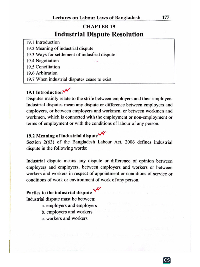 Industrial Dispute Resolution | PDF