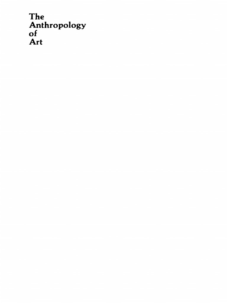 Anthropology of Art - Robert Layton | PDF | Aesthetics | Hunter Gatherer