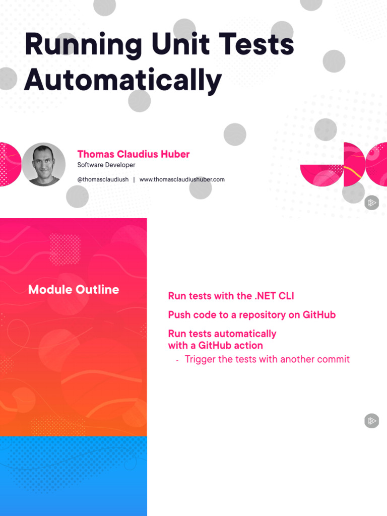Running Unit Tests Automatically Slides | PDF