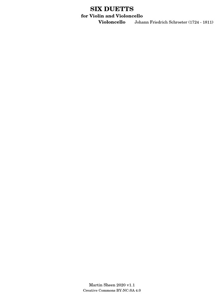 IMSLP665700 PMLP387895 Schroeter - Cello | PDF | Bowed Instruments | Orchestras