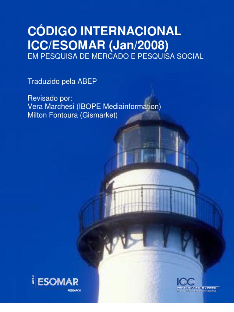 Codigo de Conduta ICC - ESOMAR | PDF
