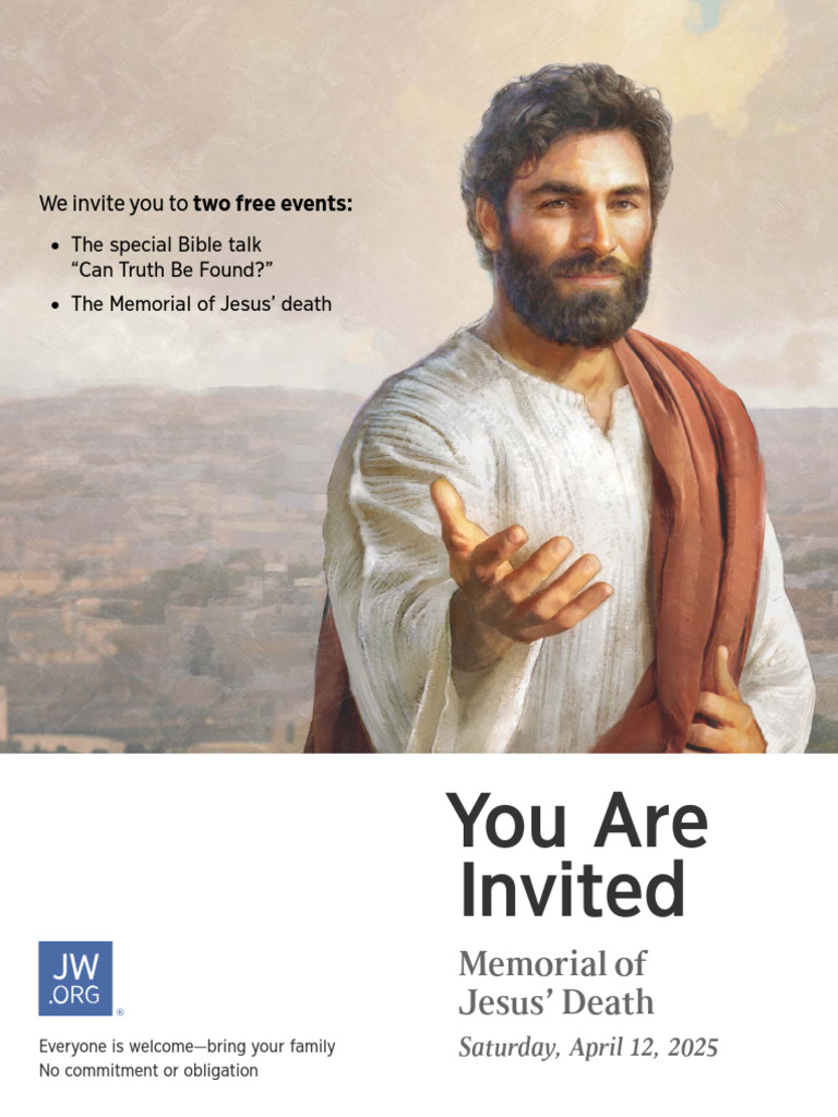 You Are Invited: Memorial of Jesus' Death | PDF