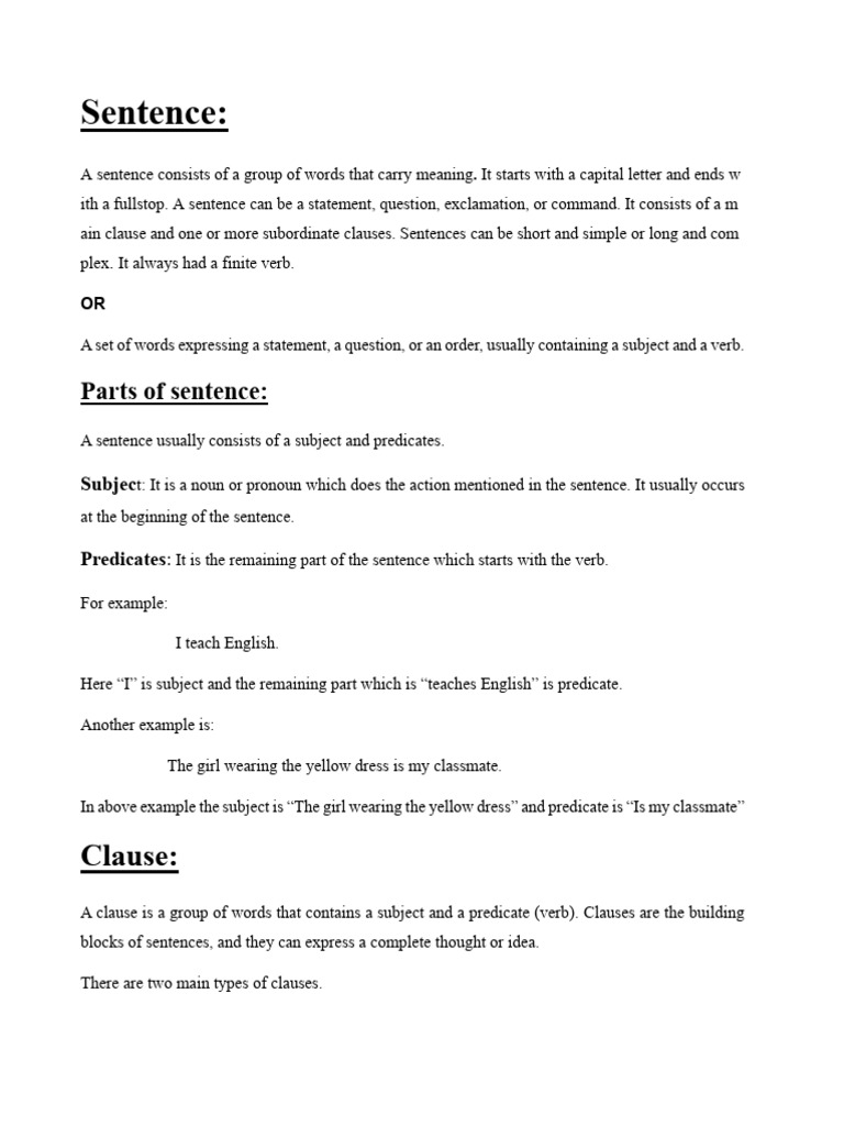 What Are Compound and Complex Sentences | PDF | Clause | Sentence ...