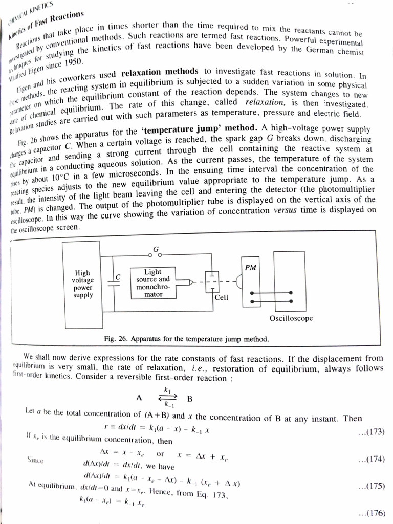 Chem. Dynam., Kinetics of Fast Reaction | PDF | Chemical Kinetics ...