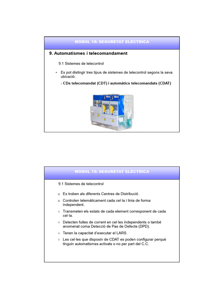 Automatismes I Telecomandament | PDF