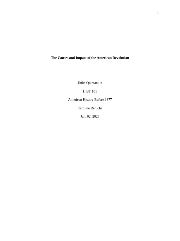 American History Before 1877 | PDF | American Revolution | British Empire