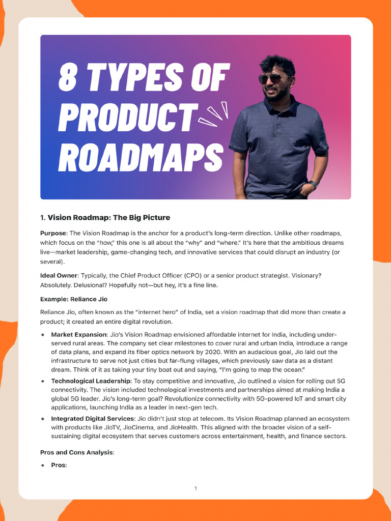 8 Types of Product Roadmaps PDF | PDF