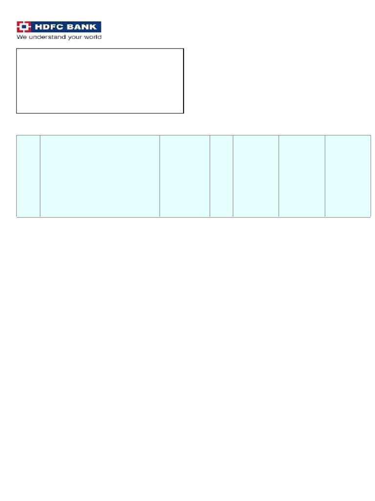 HDFC Bank Statement PDF | PDF | Private Sector | Business