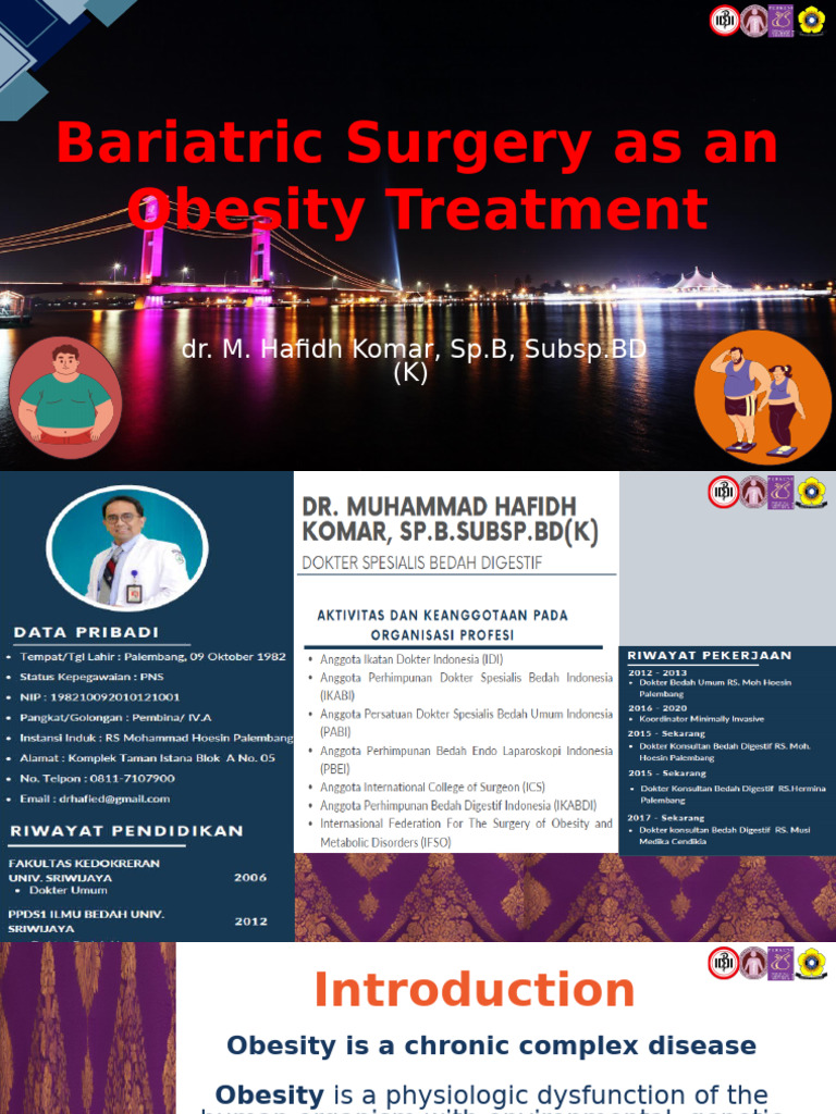Bariatric Surgery As An Obesity Treatment | PDF | Bariatric Surgery | Medical Specialties
