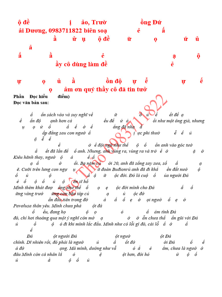 Bộ đề Kí 12 | PDF