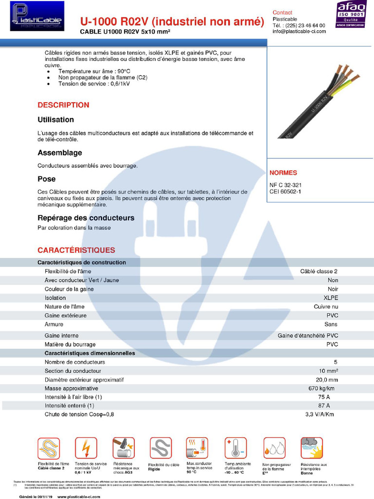CABLE_U1000_R02V-5x10-1 | PDF