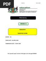 2024 Geo Grade 12 Research Task | PDF | Geography | Urbanization