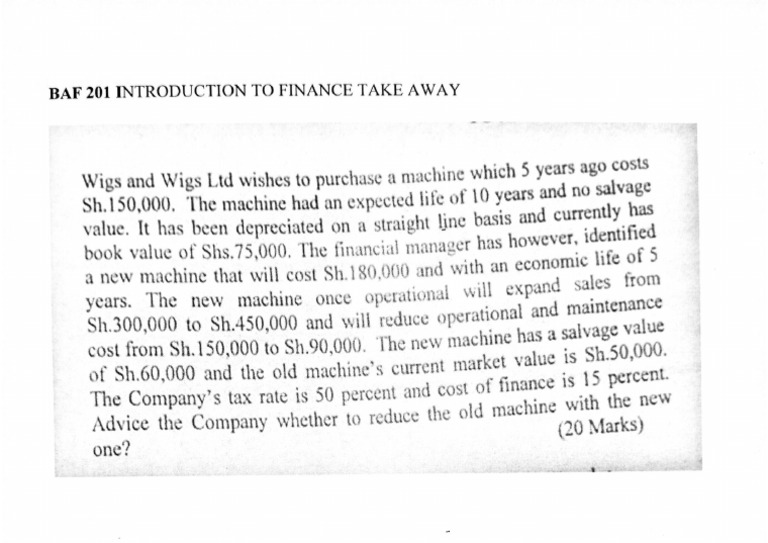 Introduction To Finance Take Away | PDF