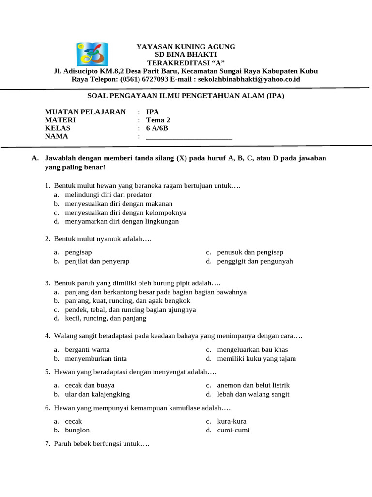 Pengayaan IPA Tema 2 | PDF